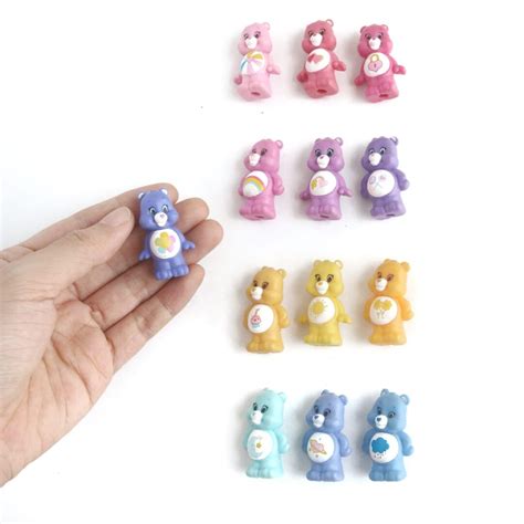 Miniature Care Bear Figures Figurines Cup Cake Topper Mini Care Bear