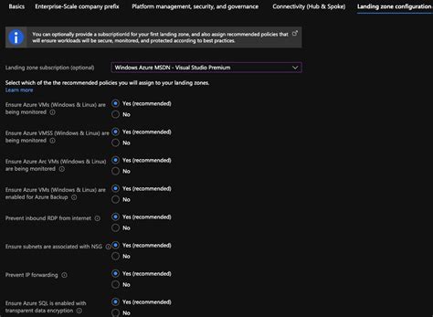 Issue Deploying Enterprise Scale With Hub And Spoke Architecture · Issue 295 · Azureenterprise
