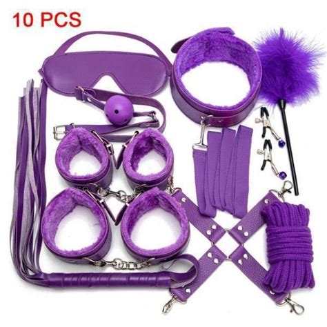 10pcs Plush Leather Set Toys For Women Suit Sexual Abuse Passionate