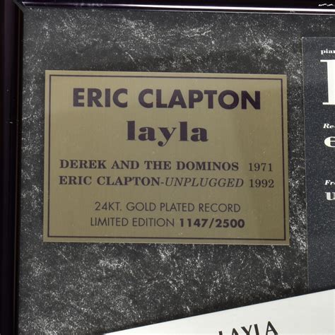 Eric Clapton Layla Gold Record Kodner Auctions