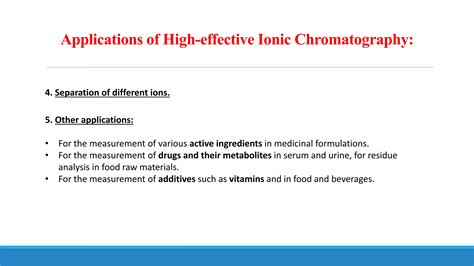 High Effective Ionic Chromatography Pptx