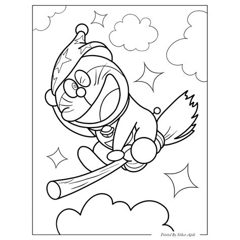 Jual Kertas Gambar Mewarnai Tema Doraemon Worksheet Coloring Paper Shopee Indonesia