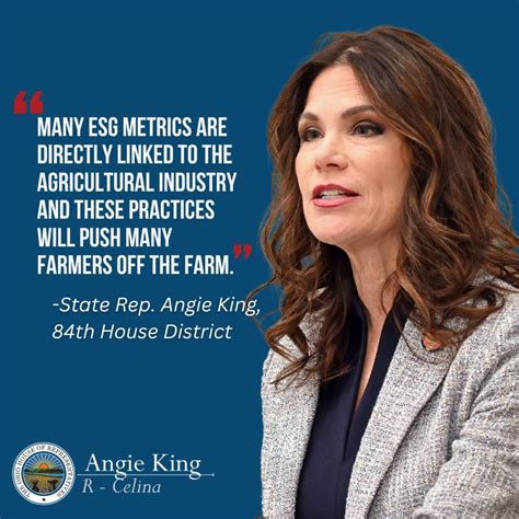King Introduces Legislation To Prevent Esg Investment Practices Angela N King Ohio House Of