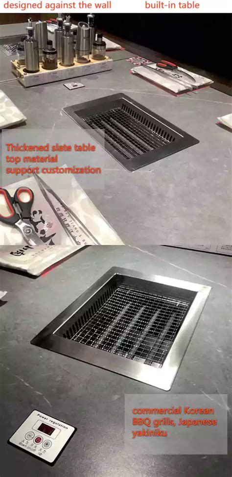 Custom Korean Bbq Grill Table Restaurant Hpott