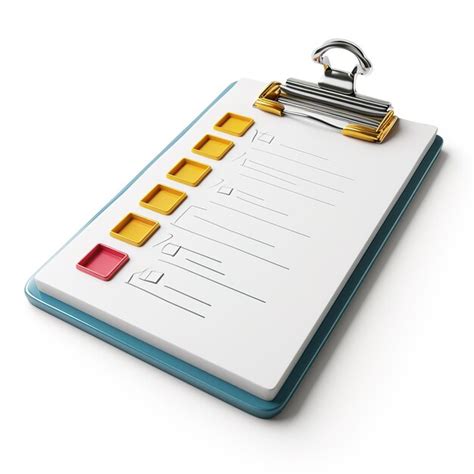 Premium Photo D White Clipboard Task Management Todo Check List Work Project Plan Concept
