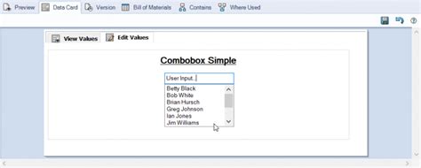Solidworks Pdm Combobox Styles Reference