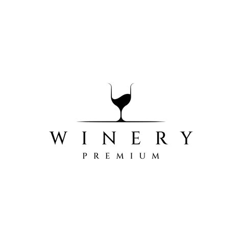 Premium Vector Premium Wine Glass Logo Design