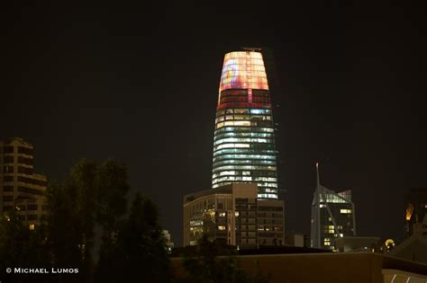 Salesforce Tower In San Francisco Dressed Up As The Eye Of Sauron For
