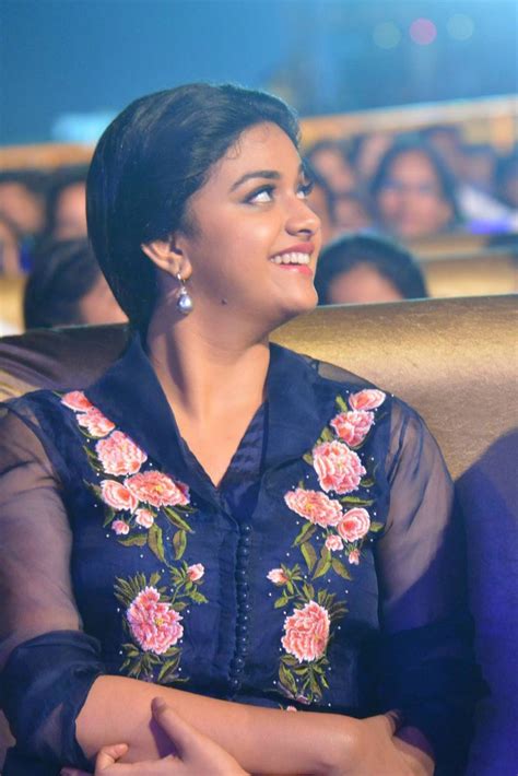 Keerthy Suresh Latest Hot Glamourous Blue Skirt Photoshoot Images At
