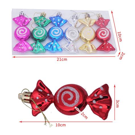 Candy Shape Christmas Ornament Colorful Mini Box C Vicedeal