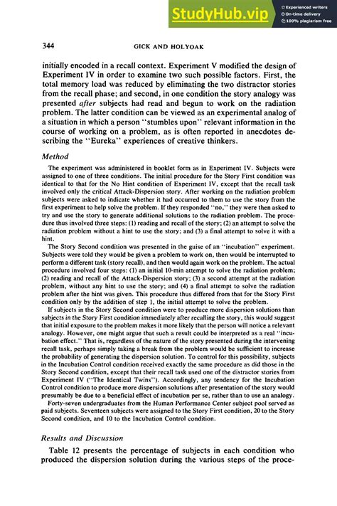 Analogical Problem Solving Pdf