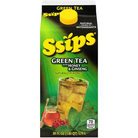 Ssips Green Tea With Honey And Ginseng Juice And Drinks Foodtown