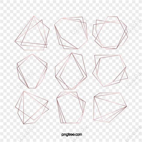 Wedding Rose Golden Geometric Borderwedding Drawingroses Border