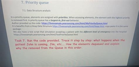 Solved N A Priority Queue Elements Are Assigned With