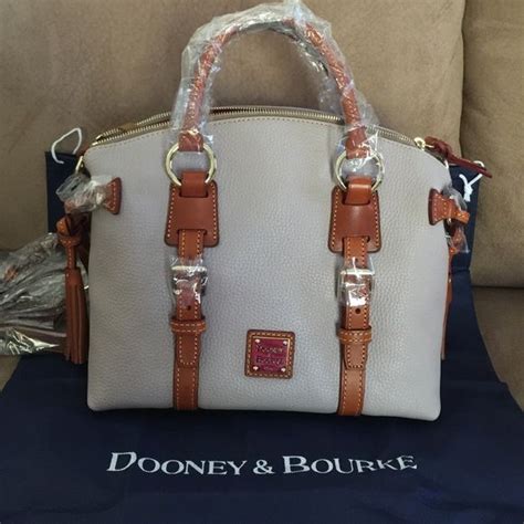 New Dooney And Bourke Domed Satchel Handbag Leather Handbags Women