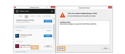 Adobe Creative Cloud Installation Error