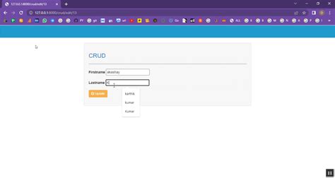 Create Read Update Delete App In Django Python