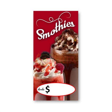 Pendón Smoothies Precios