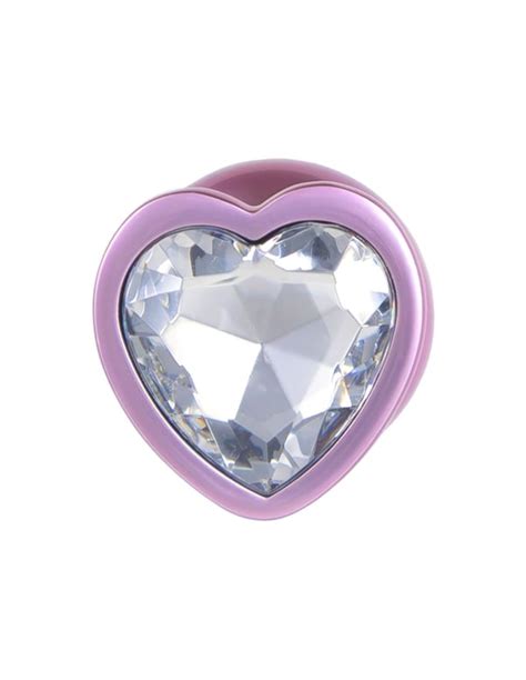 Fem Gem Holographic Edition Pink Plug W Clear Heart Gem Base Pb