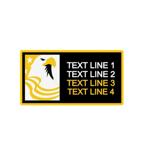 Patriotic Eagle Ii Rectangular Security Patch Build Your Patch Custom