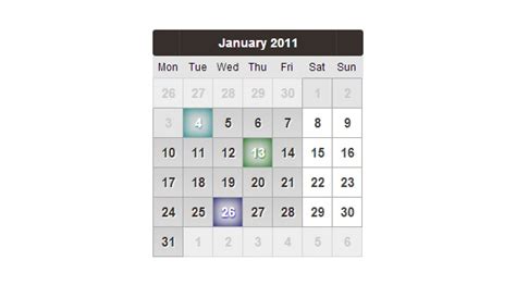 8个基于jquery和html5的日历时钟插件 html5技术网