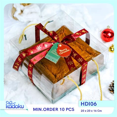 Jual Box Mika Transparan Box Mika Box Mika Handle Box Tali Box Makanan Box Hampers