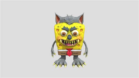 Spongebob Werewolf Hybrid 3d Model By Ayanahmad 2170ff0 Sketchfab