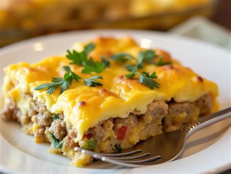 Scrambled Egg Breakfast Casserole Recipe Easy And Flavorful