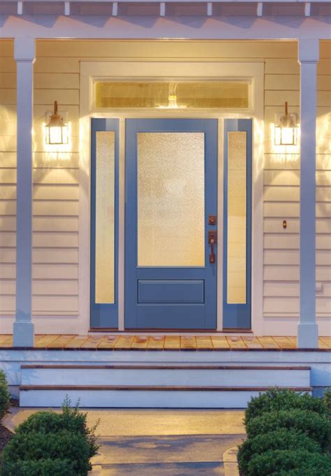 Therma Tru Privacy Glass Granite Front Door