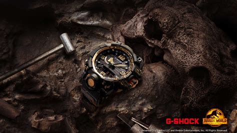 G Shock X Jurassic World Dominion Mudmaster Comes With A Fossil Display