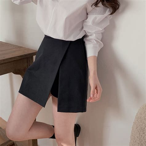 모어렌 치마바지 Tps0473 바비엔 랩 스커트 팬츠바지안감숏팬츠밴딩스커트간절스커트랩스커트랩치마바지하객룩