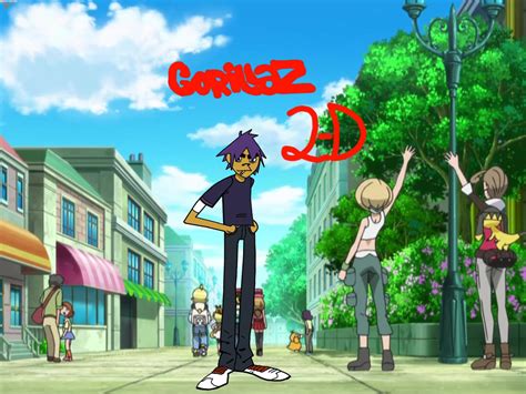 Gorillaz Fanart Of 2d With Eyes By Gorillazxpokemonfan On Deviantart