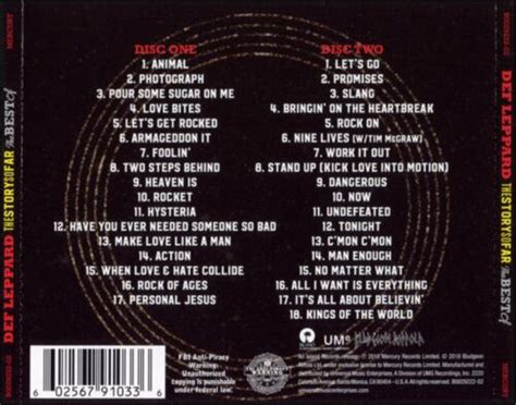 Def Leppard 35 Greatest Hits New 2 Cd Set All Original Recordings