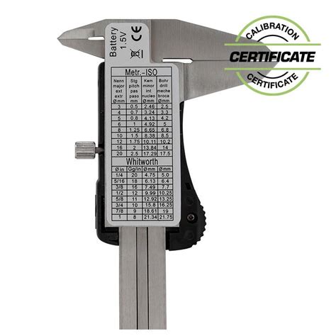 Digital Caliper 0 150 X 0 01 Mm With 40 Mm Jaws Incl Certificate
