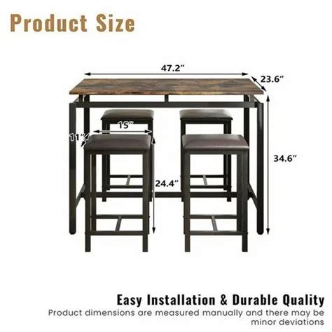 4 Seater Rectangular Restaurant Dining Tables Breakfast Bar Table At Rs 9999 Dining Table In