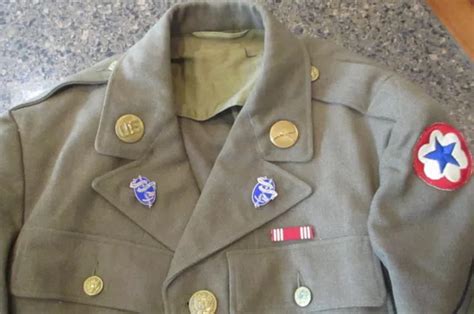 Original Ww2 Vintage Us Army Service Force Uniform 1941 36r Infantry