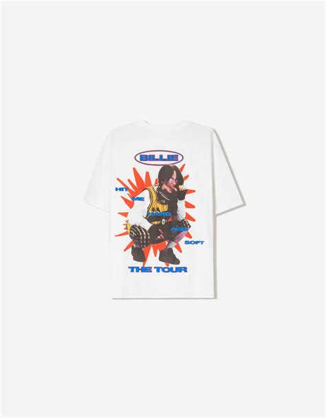 Short Sleeve Billie Eilish Print T Shirt Women Bershka