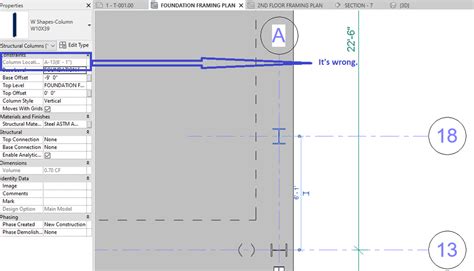 Solved Column Location Is Incorrect Autodesk Community