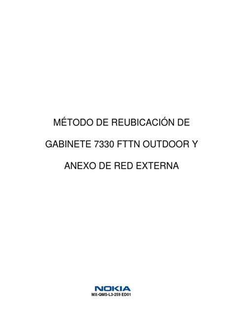 7330 Fttn Outdoor Pdf Ingenieria Eléctrica Tecnología De
