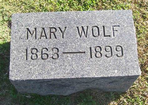 Mary Ann Sharp Wolf 1863 1899 Find A Grave Memorial