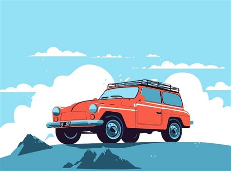 Premium Vector Car Illustration In Illustrator