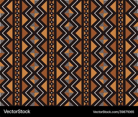 African Print Fabric Seamless Tribal Pattern Vector Image