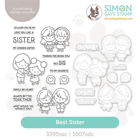 Simon Says Stamps And Dies Best Sister Set1242bs Always There