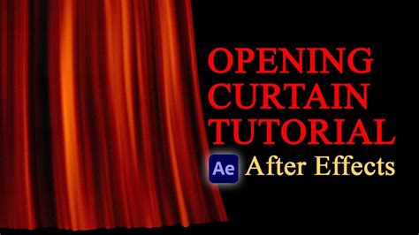 Opening Red Curtain With Poster Hand Opening Red Curtain Revealing