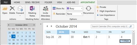 Beginner How To Create Manage And Share Calendars In Outlook 2013