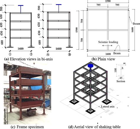 Dimension Of The Four Story Steel Moment Frame With Mass Irregularity Download Scientific