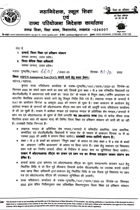 परिषदीय विद्यालयों में छात्रों का सरल ऐप के माध्यम से निपुण लक्ष्य लर्निंग आउटकम पर आधारित आकलन