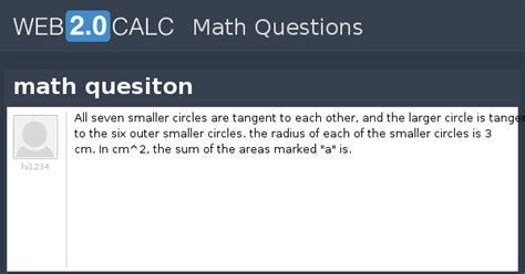 View Question Math Quesiton