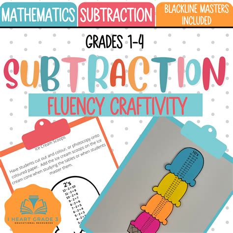 Subtraction Fluency Craftivity Made By Teachers
