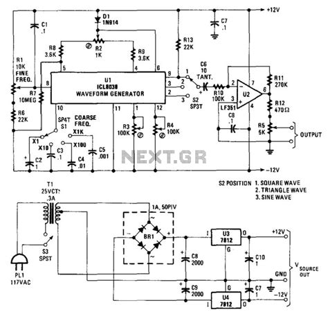 Frequency Modulation Using Icl8038 Circuit Diagram Circuit Diagram